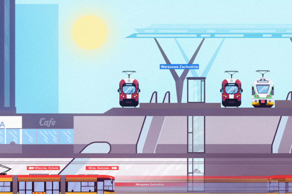 Warszawa: Będzie podziemny przystanek tramwajowy i tunel pod Dworcem Zachodnim