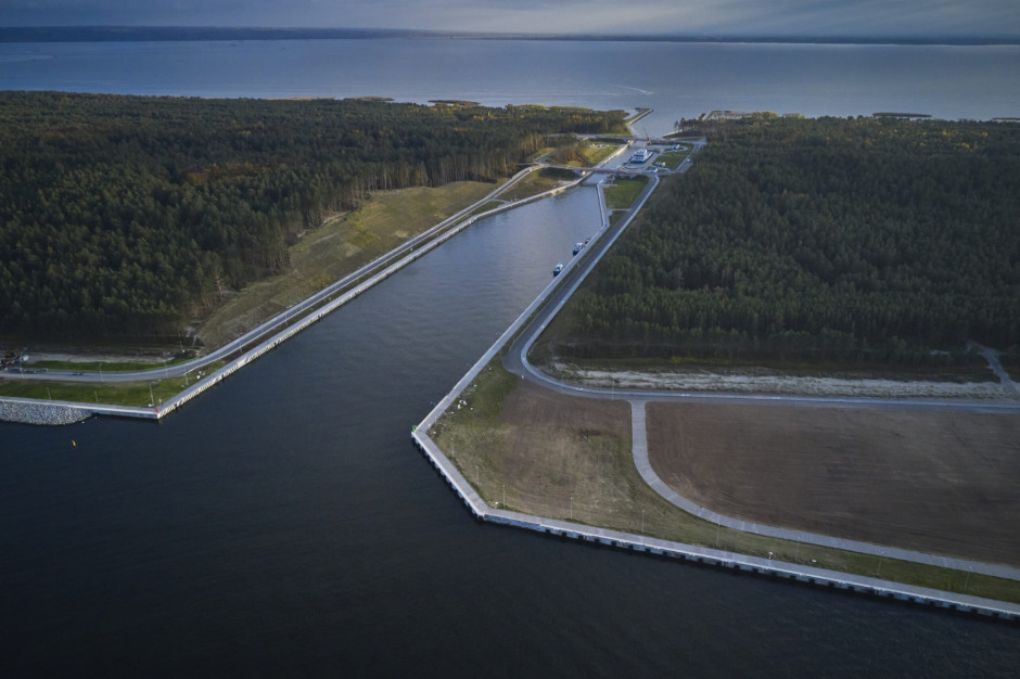 Droga wodna przez Mierzeję Wiślaną - most w Nowakowie po próbach ...