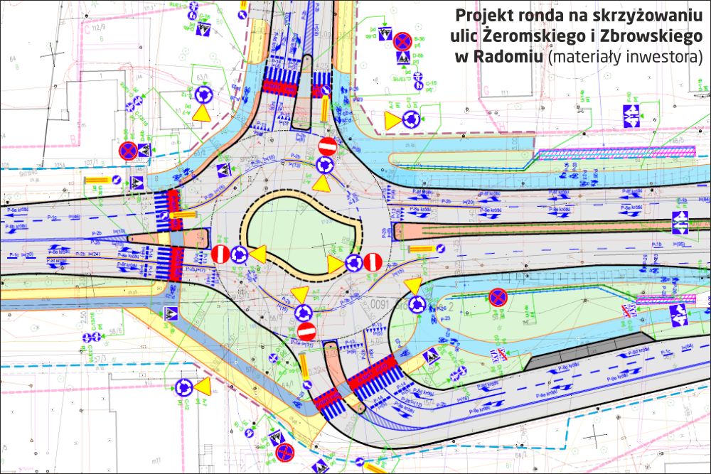 Rondo zastąpi klasyczne skrzyżowanie. Łatwiejszy wyjazd z Radomia na ...